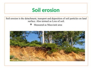 BimleshPPTonsoilerosion.pptx soil erosion | PPT