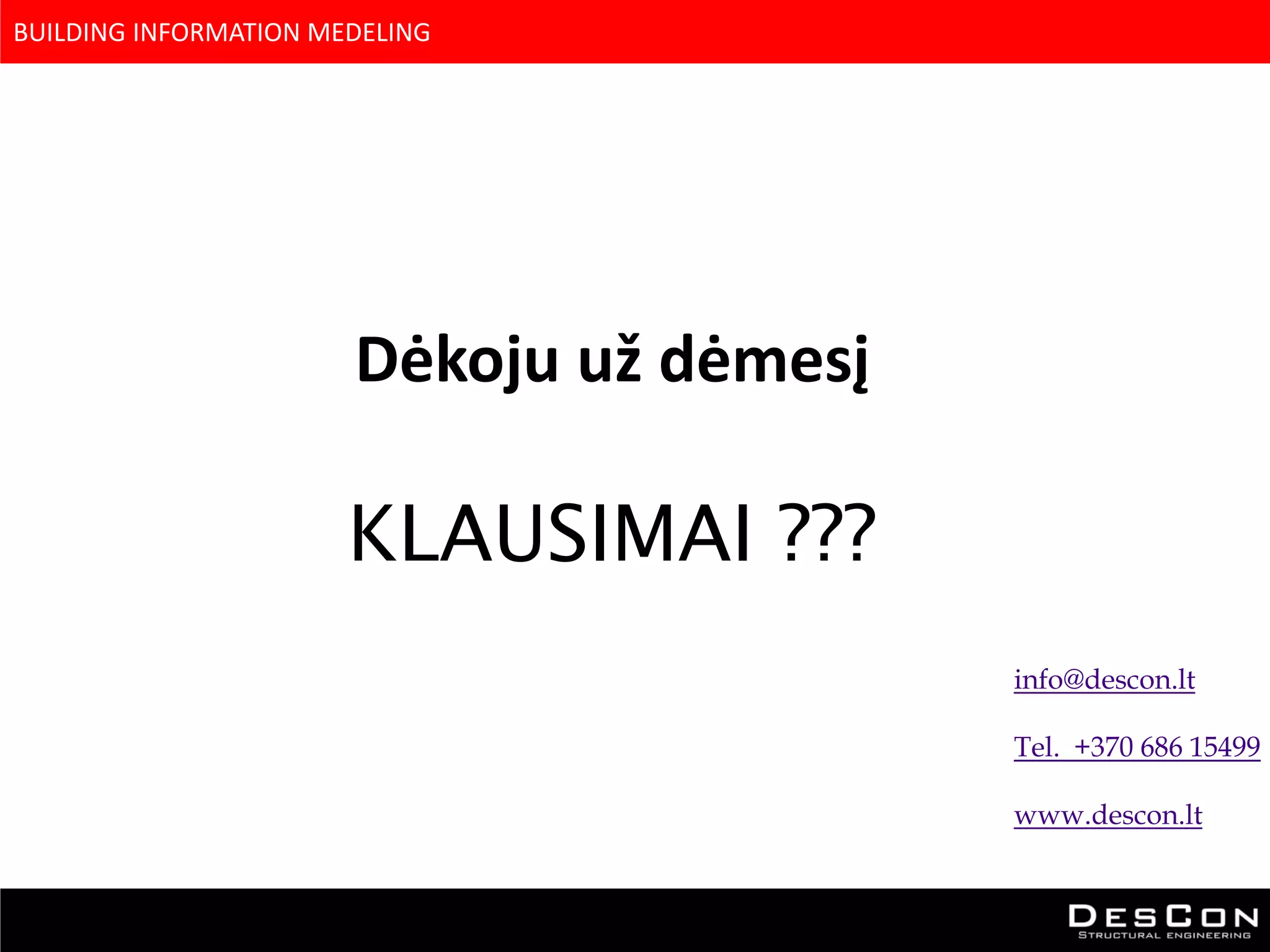 BIM strategy in Building design-by DESCON | PDF