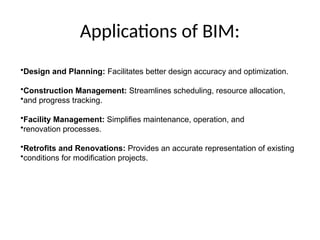 BIM, LOD, Dimensions & 2D to 3D Presentation.pptx