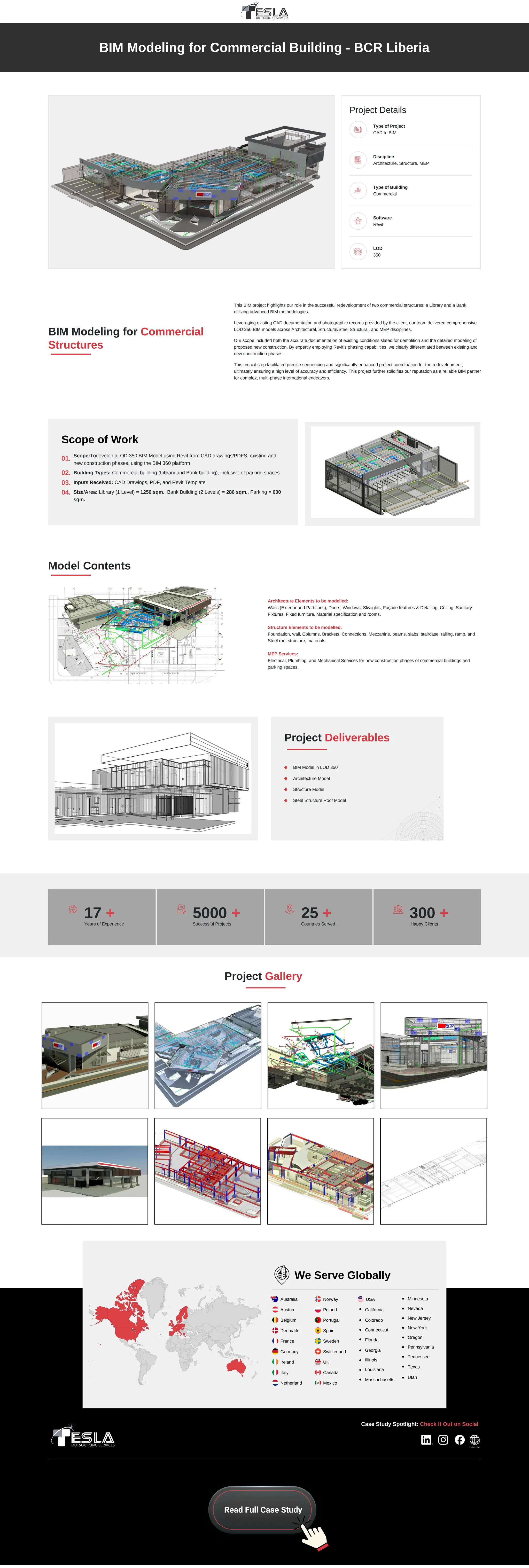 BIM Modeling for Commercial Building - BCR Liberia | PDF