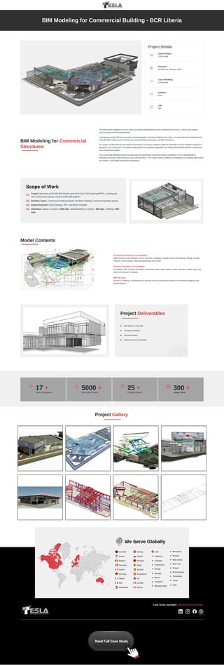 BIM Modeling for Commercial Building - BCR Liberia | PDF
