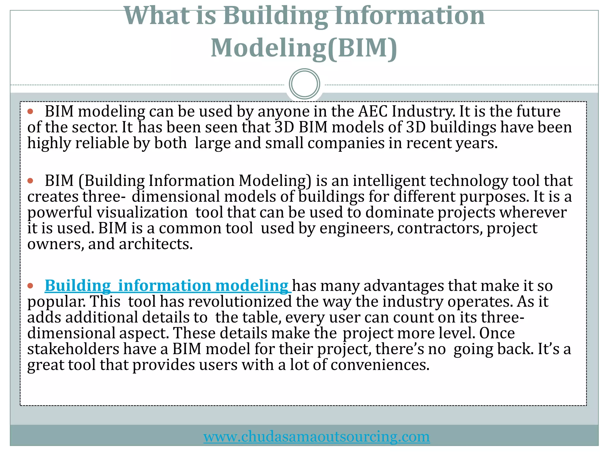BIM Modeling In Detailed With Different Levels Of Details (LOD) | PPTX