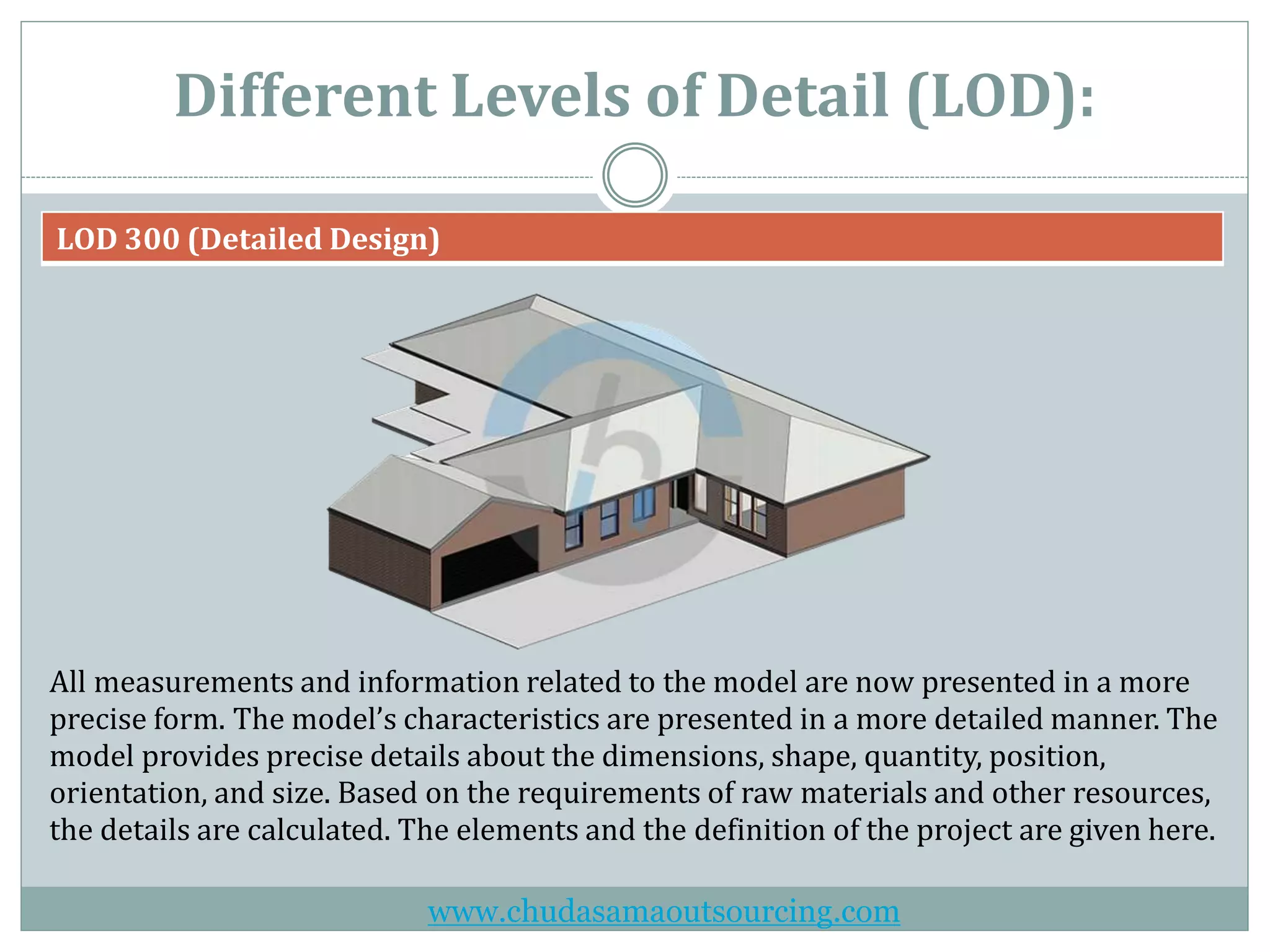 BIM Modeling In Detailed With Different Levels Of Details (LOD) | PPTX