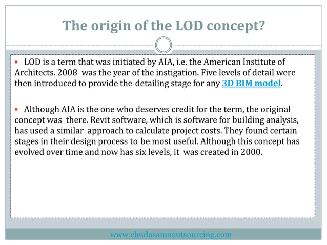 BIM Modeling In Detailed With Different Levels Of Details (LOD) | PPTX ...