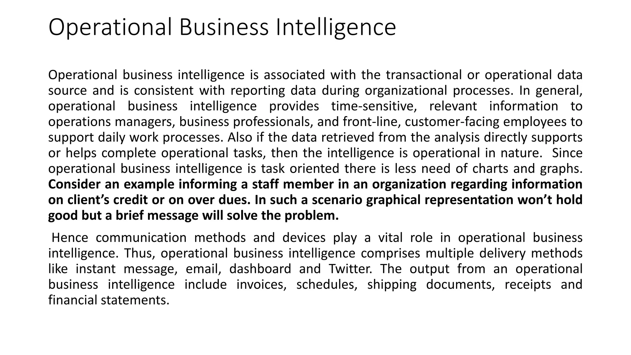 Business Intelligence Module 2 | PPTX