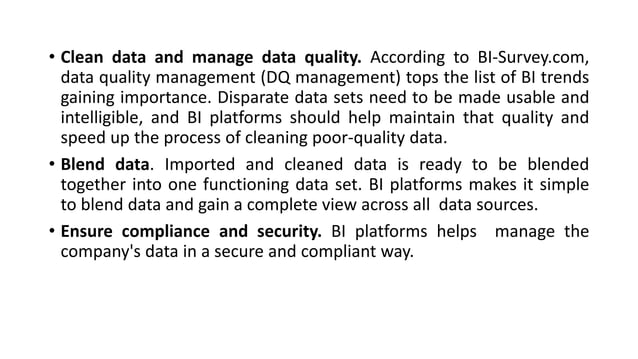 Business Intelligence Module 2 | PPTX | Databases | Computer Software and Applications