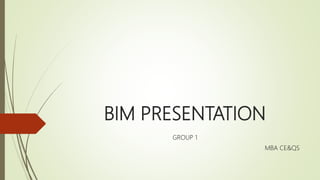 bim & energy analysis | PPTX
