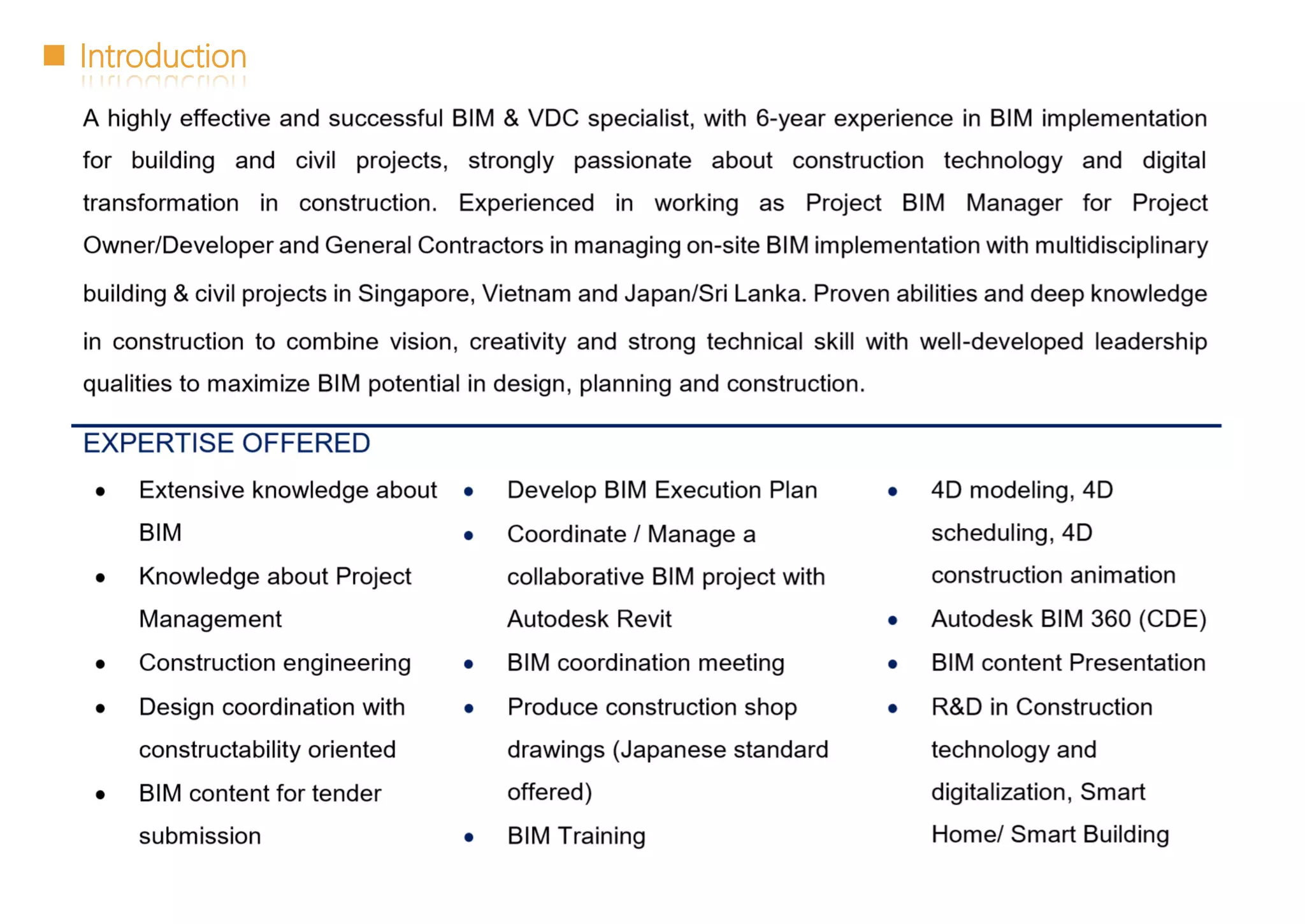 BIM Professional Portfolio LAM VU NGO HUNG | PDF
