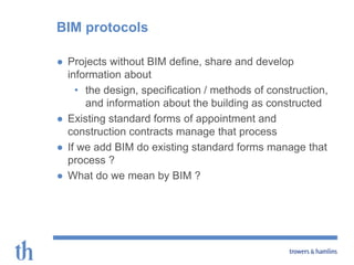 BIM protocols: What are they? Do we need them? What should they contain ...