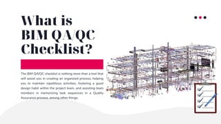 BIM Quality Assurance & Validation Checklist | BIM QA/QC | PDF