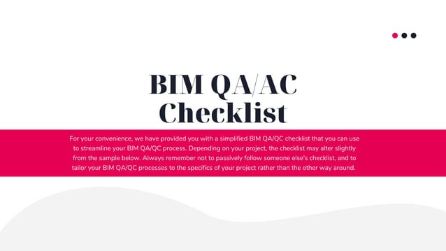 BIM Quality Assurance & Validation Checklist | BIM QA/QC | PDF