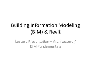 Comprehensive Introduction to Building Information Modeling (BIM) and ...