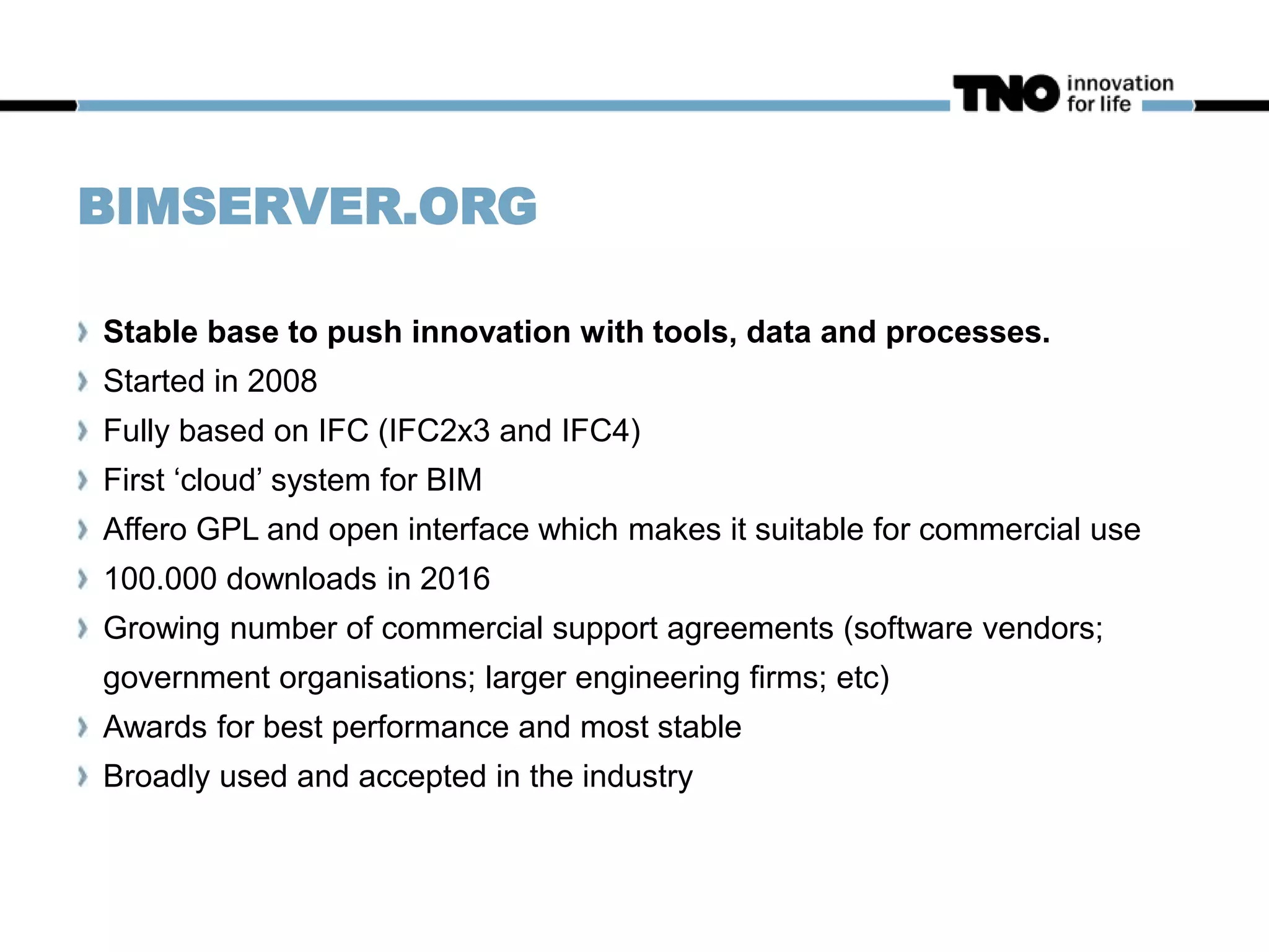 BIMserver example use-cases | PPTX | Computing | Technology & Computing