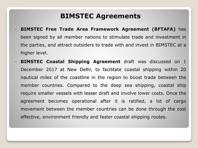 Bay of Bengal Initiative for Multi-Sectoral Technical and Economic ...