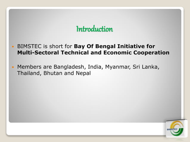 BIMSTEC | PPTX