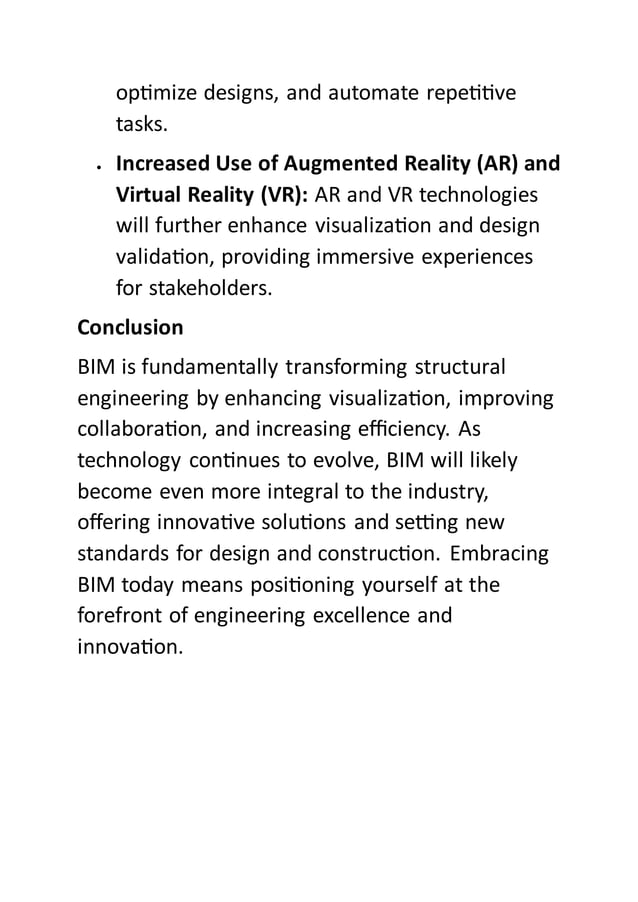 The Transformative Impact of BIM on Structural Engineering | PDF
