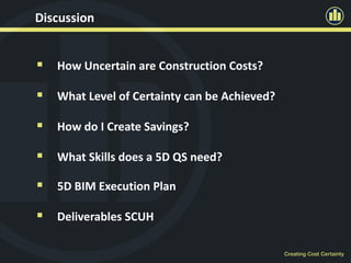 David Mitchell 5D bim today’s workflow for cost certainty | PDF