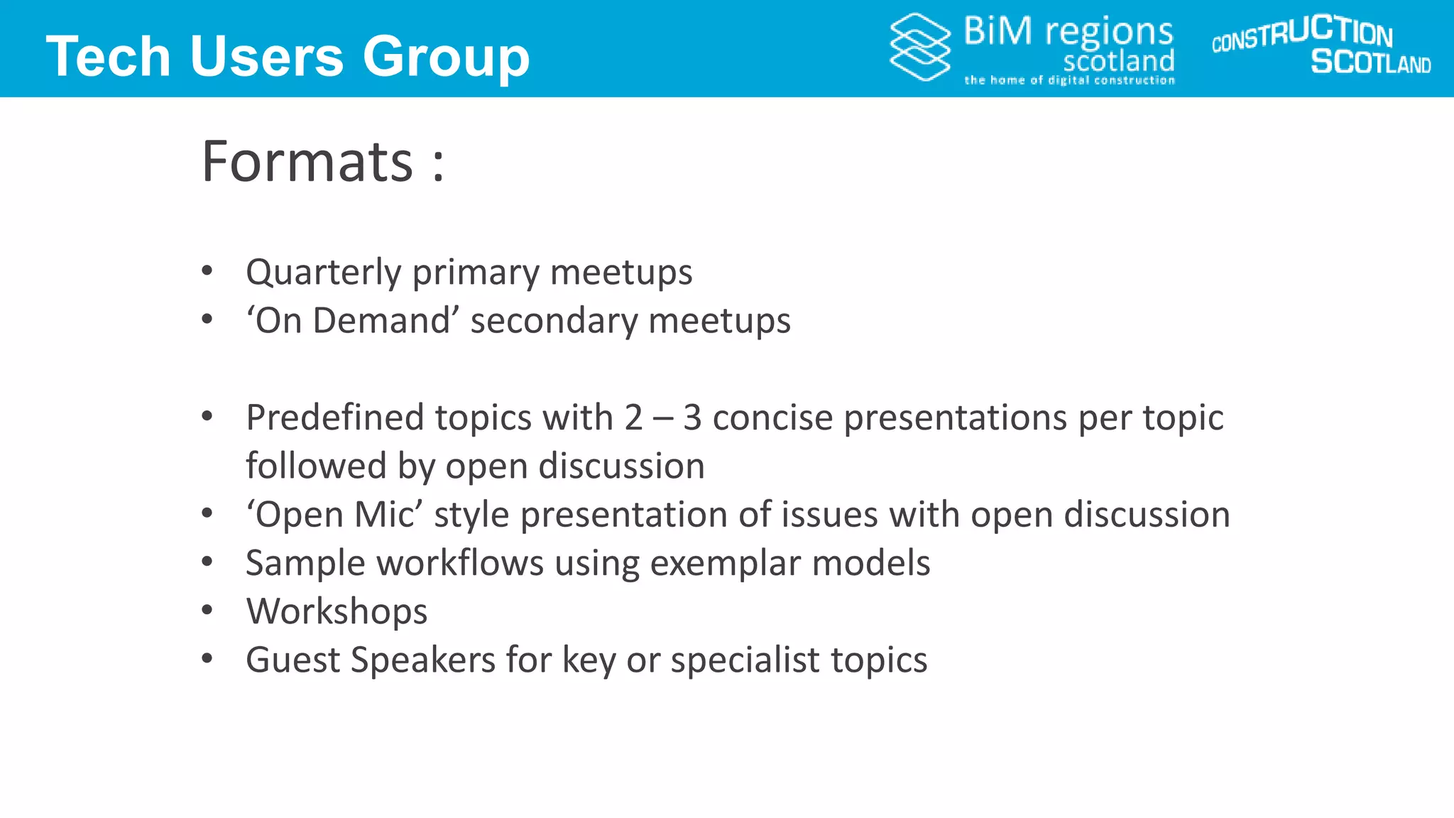 Bim tech users kick-off | PPTX
