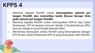 BIMTEK Awal KPPS pemungutandan penghitungan suara | PPT