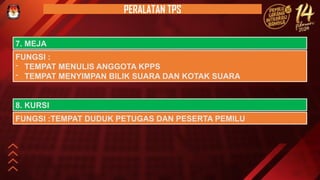 BIMTEK PERALATAN TPS (AYI) , KPPS DESA SIMPANG | PPT