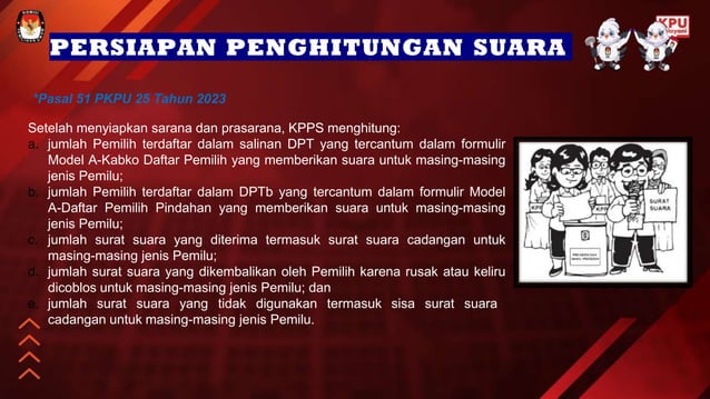 bimtek kPPS PEMILIAHAN UMUM TAHUN 2024 OK | PPT