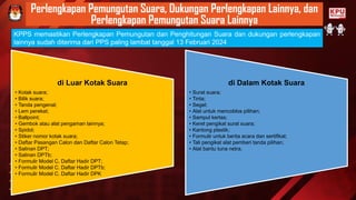 bimtek kPPS PEMILIAHAN UMUM TAHUN 2024 OK | PPT