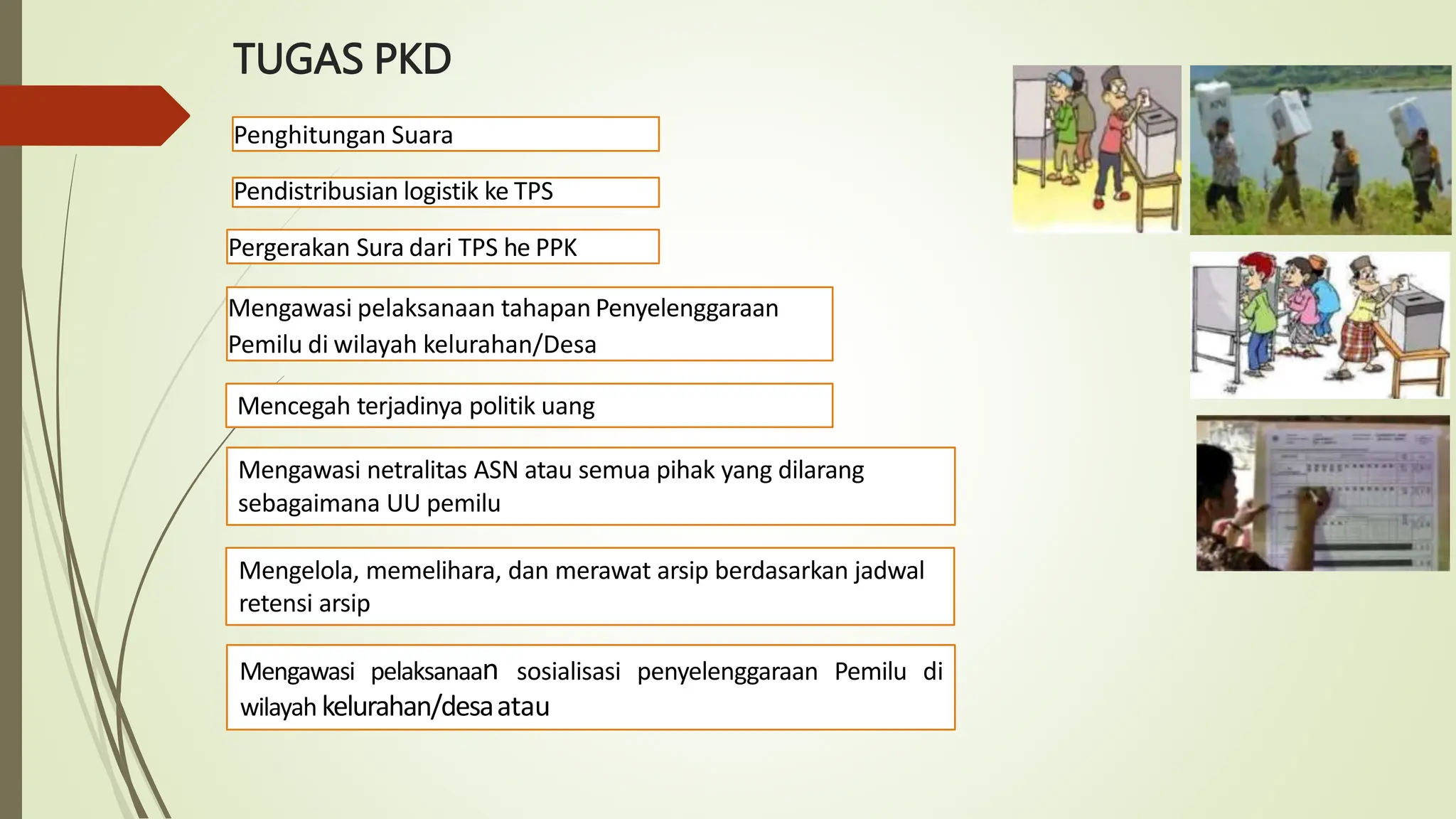 Materi bimtek PKD Lampung tengah dalam pelantikan | PPTX