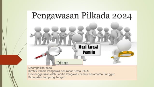 Materi bimtek PKD Lampung tengah dalam pelantikan | PPTX
