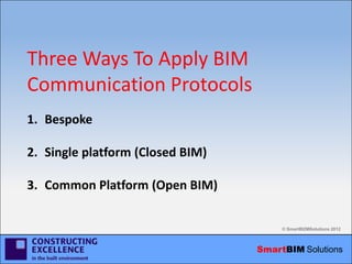 Bim vs openbim pecha kucha | PPTX