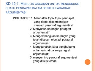 Bin paragraf argumentasi | PPTX