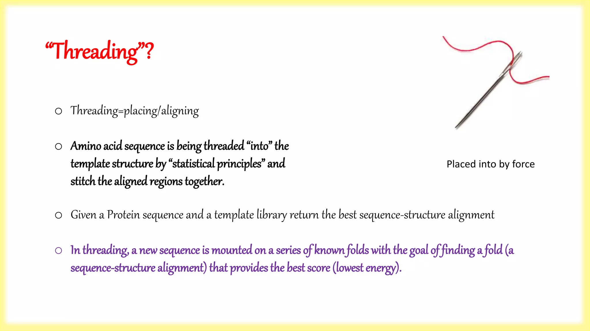 Protein Threading | PPTX