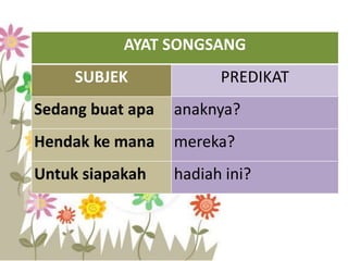 Binaan ayat songsang | PPTX