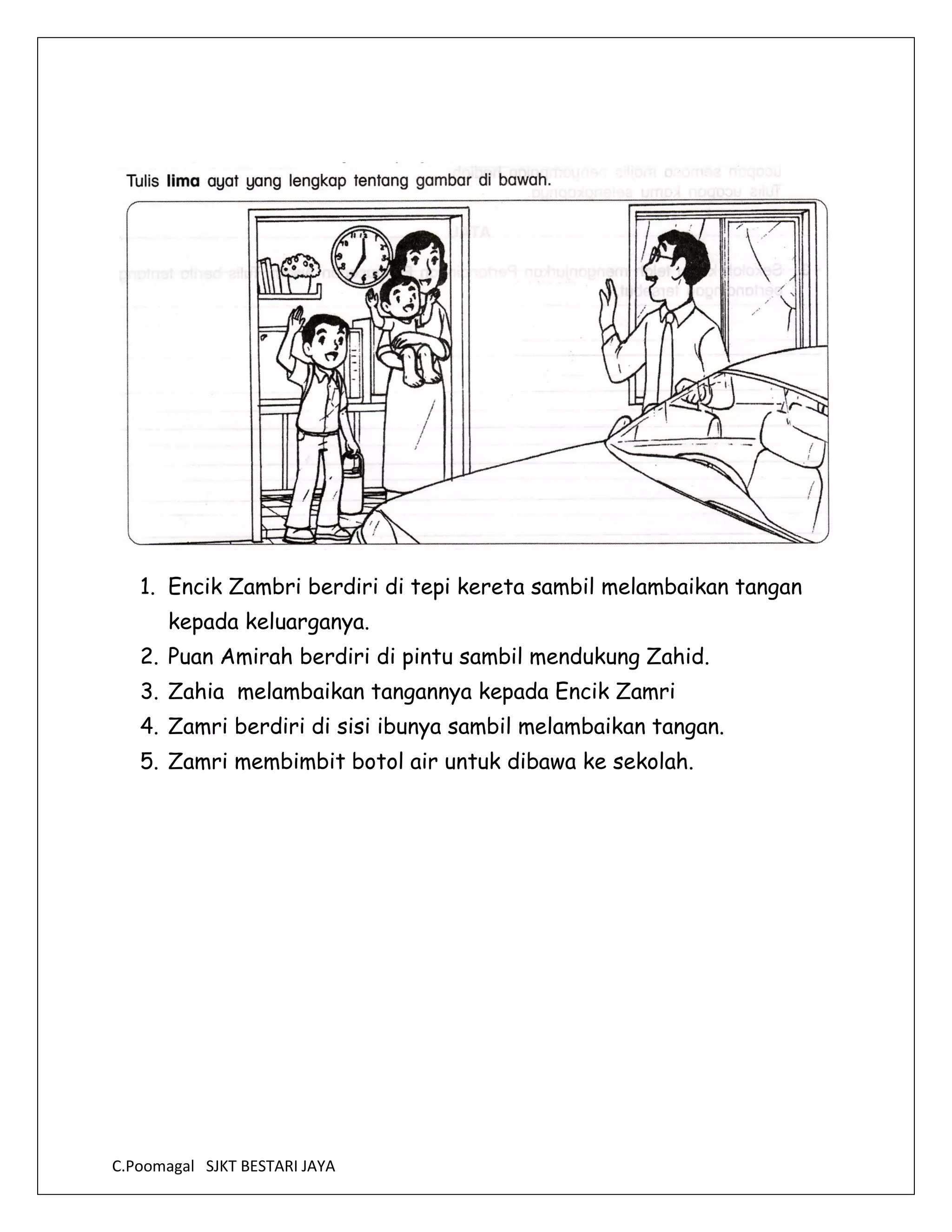 Bina Ayat Berdasarkan Gambar | PDF