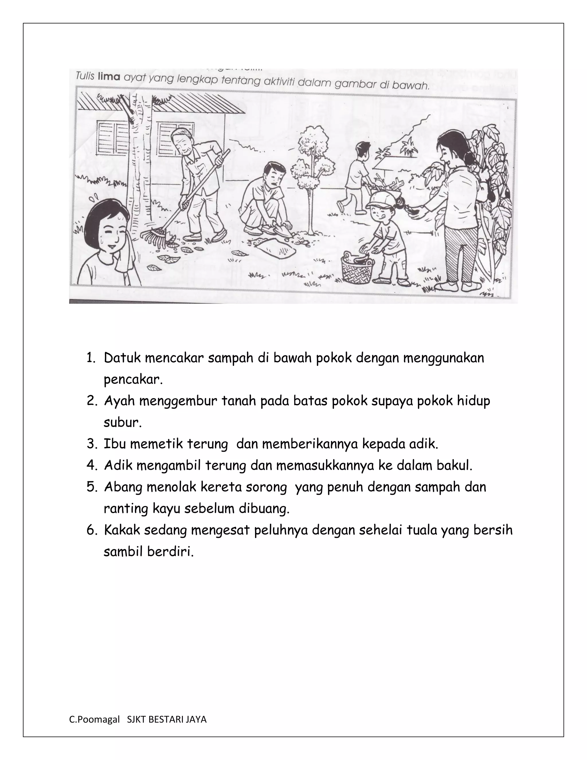 Bina Ayat Berdasarkan Gambar | PDF