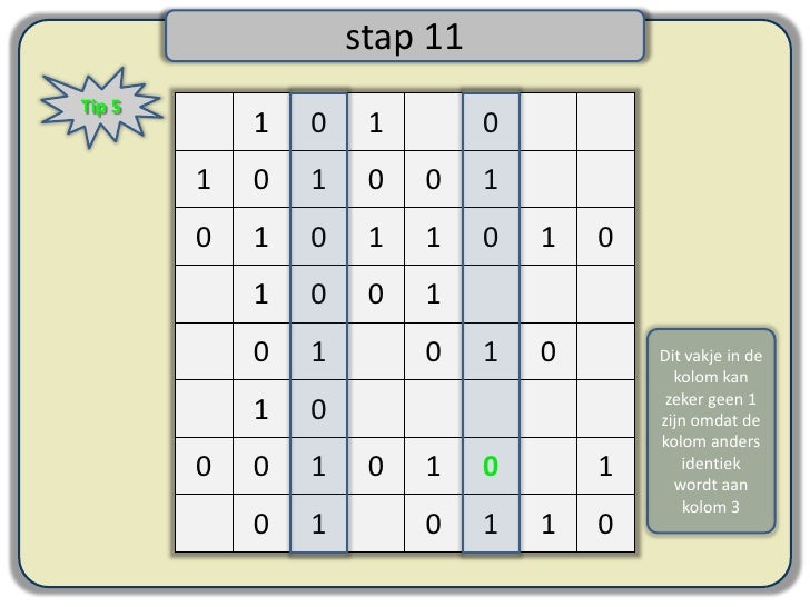 Hoe los je een binaire puzzel op?