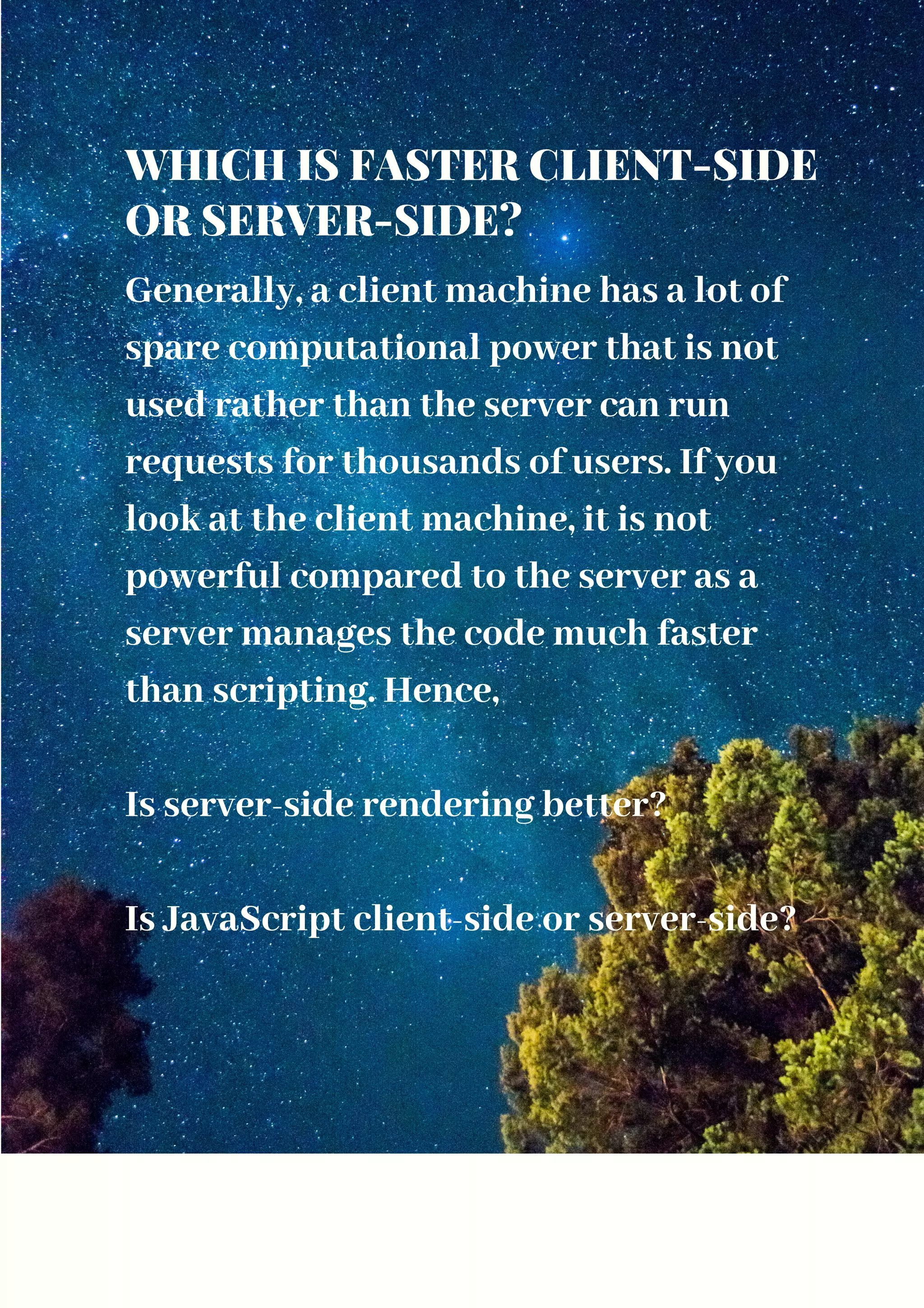 Client-side Rendering Vs. Server-side Rendering Vs. Pre-Rendering for ...
