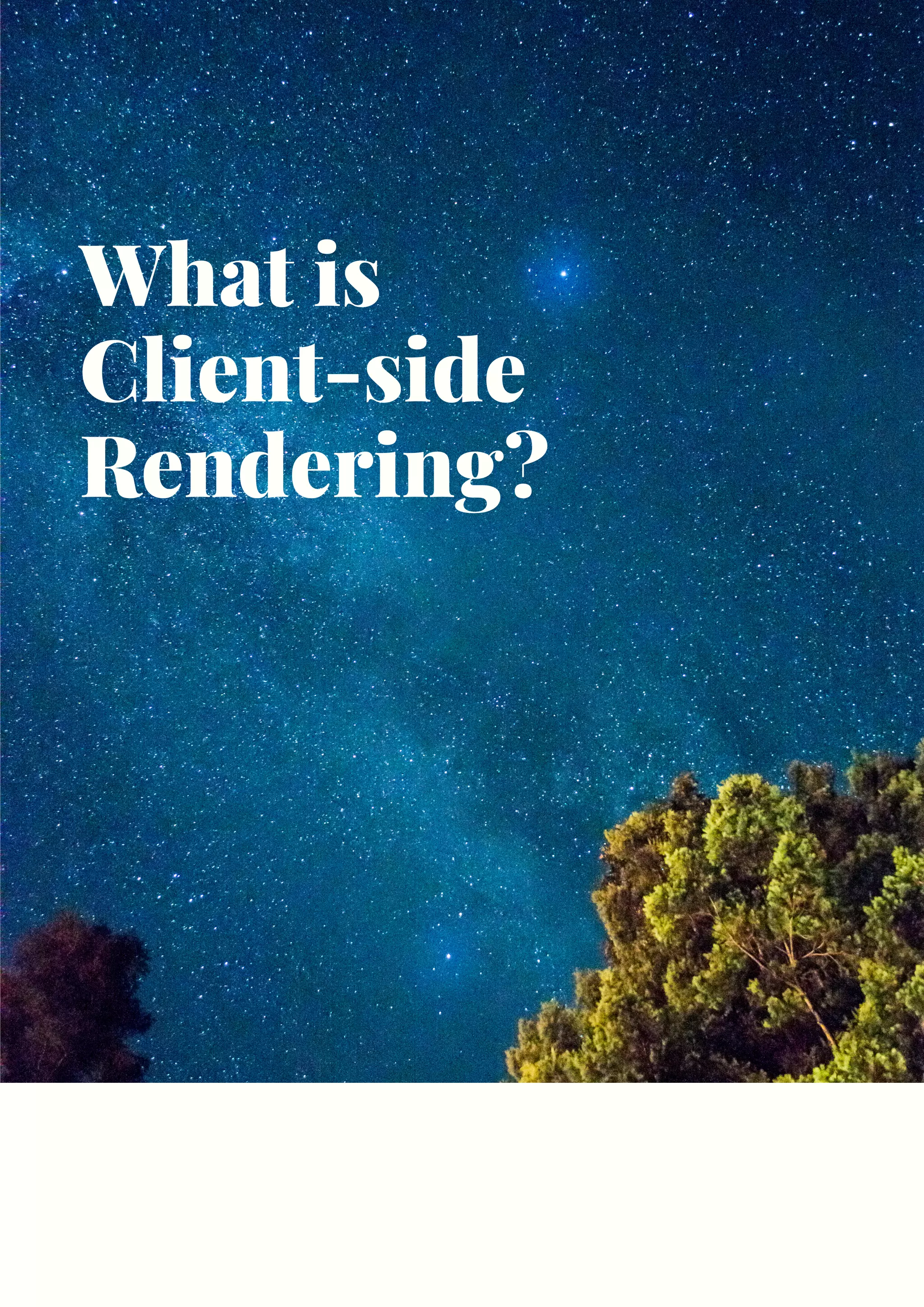 Client-side Rendering Vs. Server-side Rendering Vs. Pre-Rendering for ...