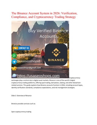The Binance Account System in 2026: Verification, Compliance, and ...