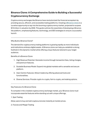 Binance Clone By Miracuves Solutions.pdf