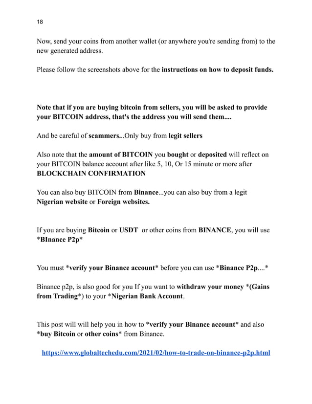 Binance Cryptocurrency Trading Guide | PDF | Internet for Beginners | Internet