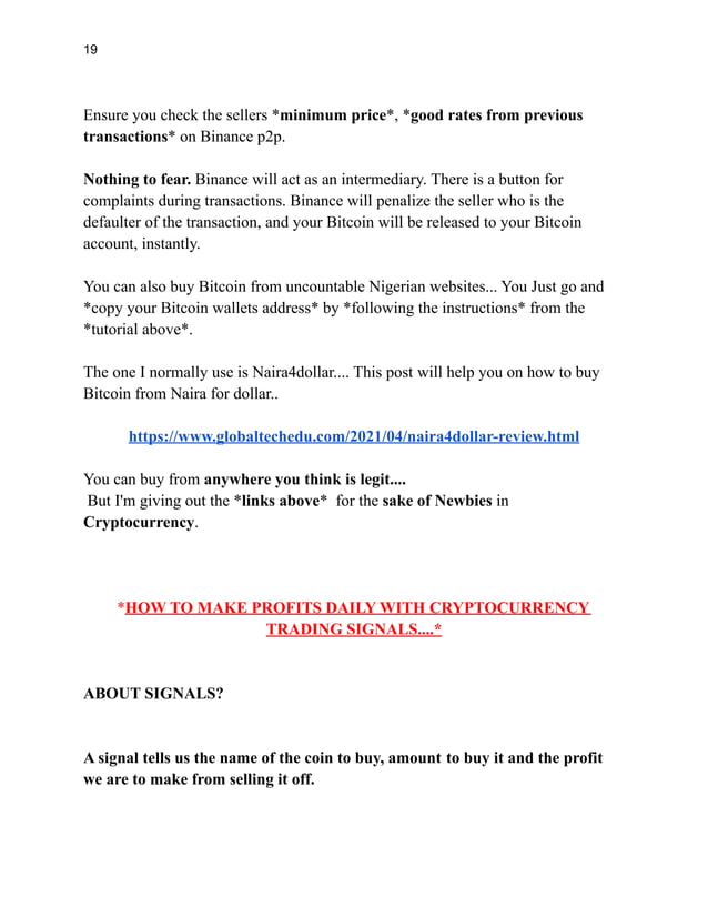 Binance Cryptocurrency Trading Guide | PDF | Internet for Beginners | Internet