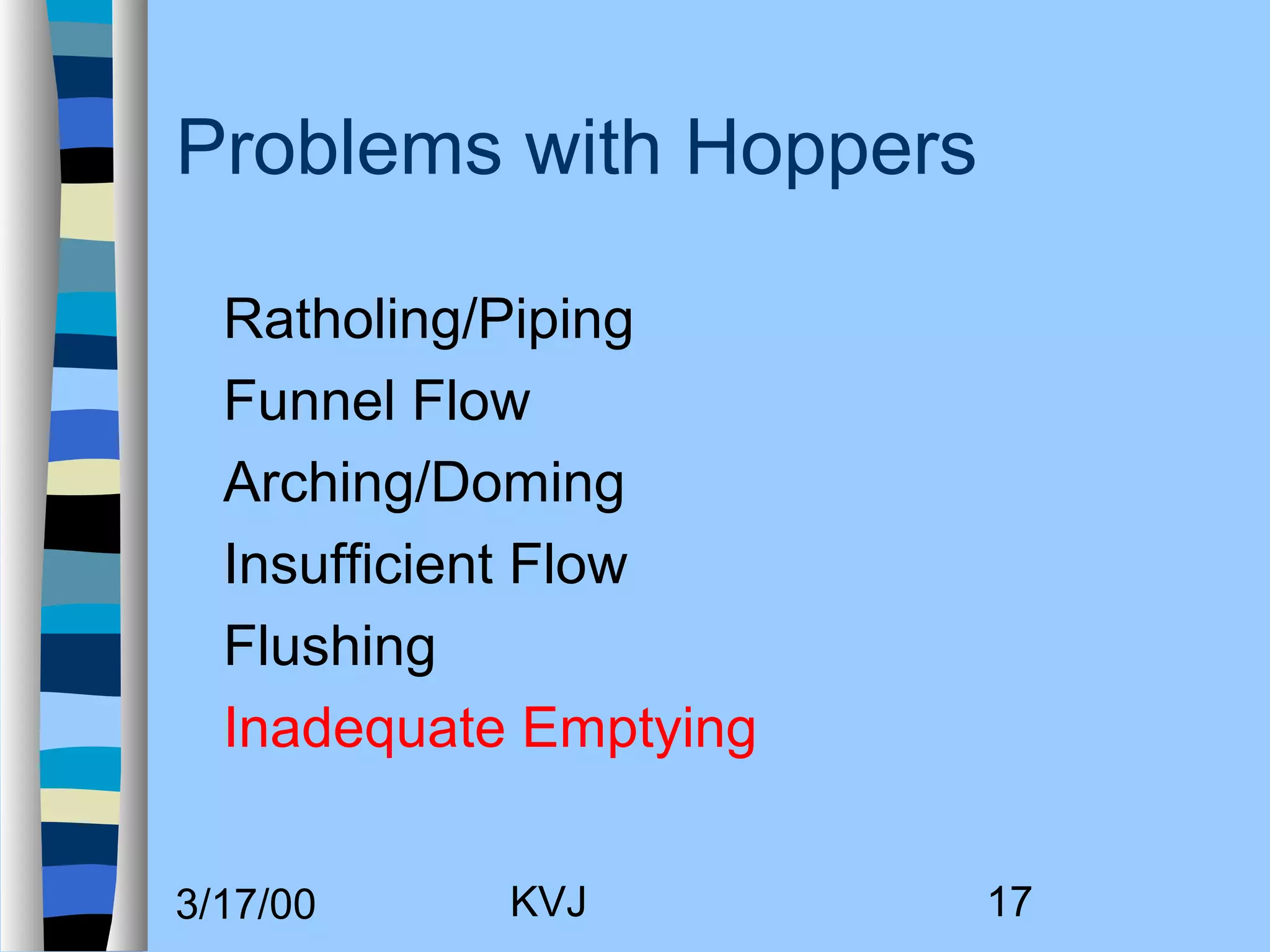 Bin and hopper design lecture | PPT