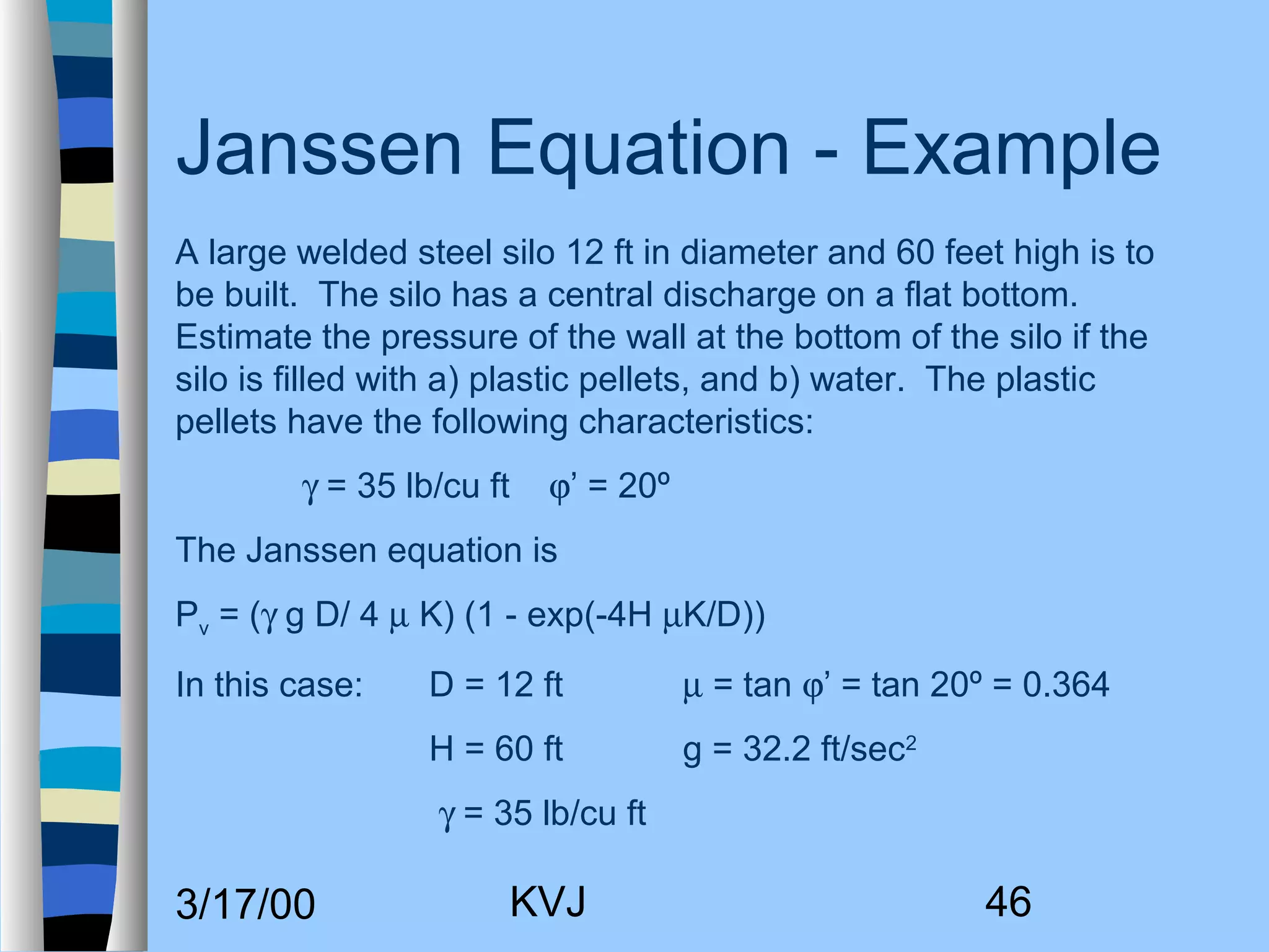 Bin and hopper design lecture | PPT