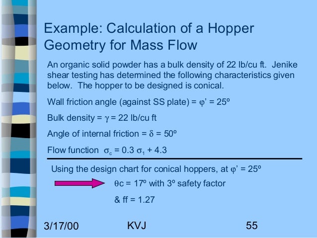 Bin and hopper design lecture