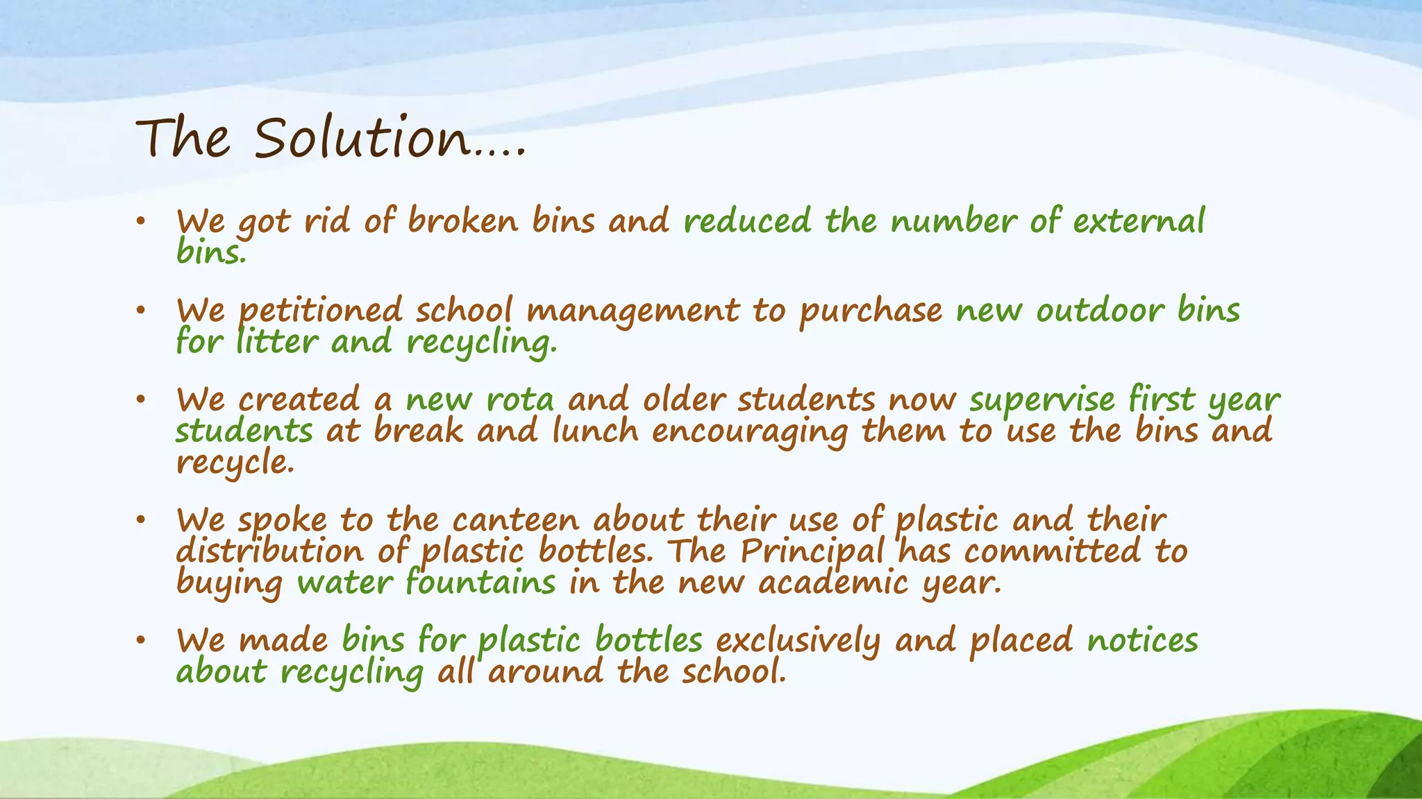 Waste and Litter Presentation St Finian's Community College | PPTX