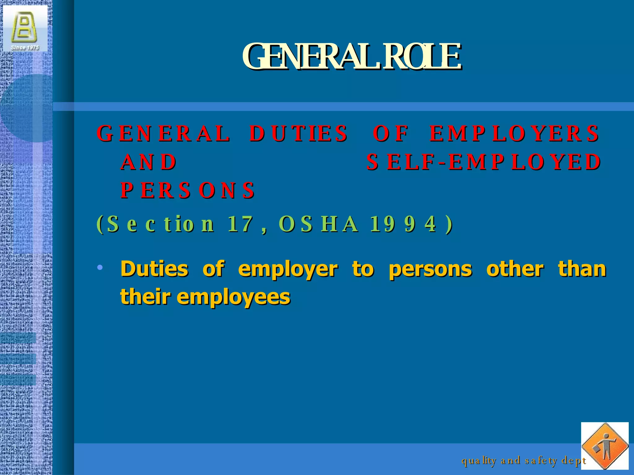 BINAPURI OSH Management System Awareness Training | PPT