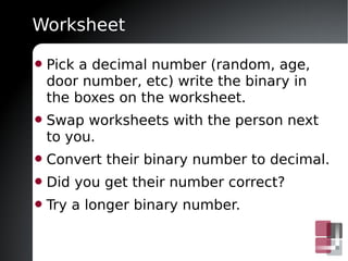 Introduction to the Binary Number System | PPT