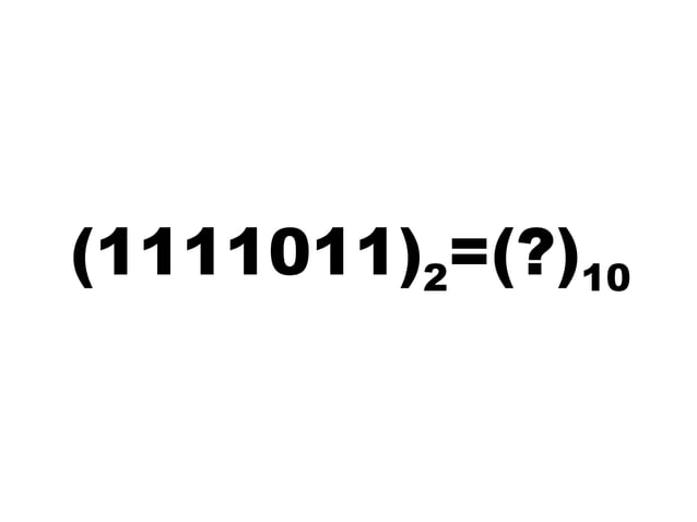 Binary To Decimal Conversion Ppt Computing Technology And Computing