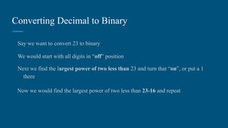 Binary.ppt | Programming Languages | Computing