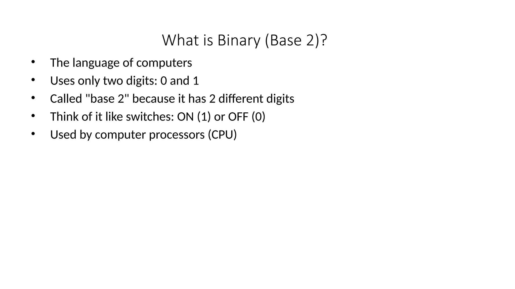 Binary-and-Denary-Numbers presentation | PPTX
